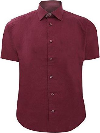 Russell Athletic Chemise à Manches Courtes Russell Collection pour Homme (3XL) (Bordeaux)