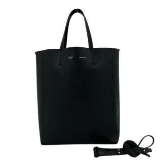 Celine Pre-owned Cabas Vertical Small Leather 2way Bag - - Pre-owned - Damen - Schwarzk - ONE SIZE