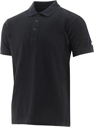 CAT Caterpillar Mens Essentials Polo Shirt Black Size UK M EU Med
