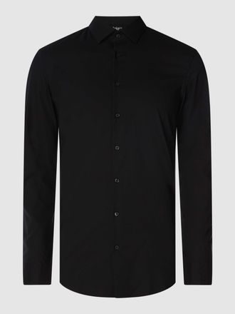 Jake*s Super Slim Fit Business-Hemd mit Kentkragen