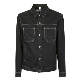 Off-white Homme, Vestes, Noir, Taille: S Half Arrow Skate Denim Jacket
