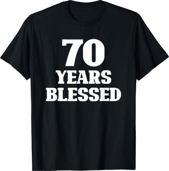 BDAZ 70 Jahre gesegneter 70. Geburtstag, christlicher Ordensmann, Jesus Gott T-Shirt