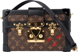 Louis Vuitton Crossbody Bags - Louis Vuitton Canvas Monogram Petite Malle Crossbo - Gr. unisize - in Braun - f&uuml;r Damen