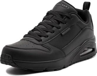 Skechers Baskets Uno-Alder pour Homme, Noir/Noir, 43 EU