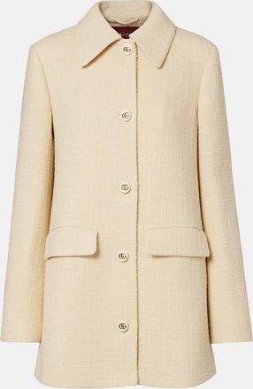 Gucci Mantel Double G aus Tweed