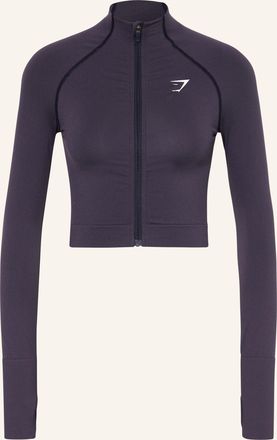 Gymshark Gymshark Cropped-Trainingsjacke Vital Seamless 2.0 lila