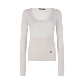 Roberto Cavalli Lang&auml;rmliger Pullover - - Knitwear - Damen - Wei&szlig; - S