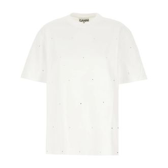 Ganni T-Shirt - - Tops - Damen - Wei&szlig; - M