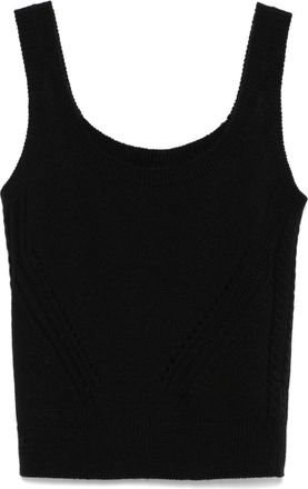 Ermanno Scervino Gestricktes Tr&auml;gershirt - Schwarz