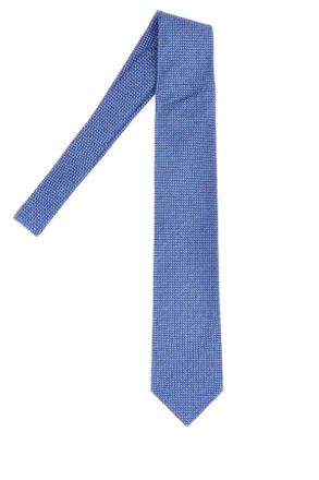 Brioni Silk Jacquard Necktie - Blue
