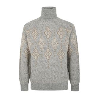 Brunello Cucinelli Grauer Rollkragenpullover - - Knitwear - Herren - Grau - XL