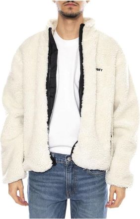 Obey Homme, Vestes, Beige, Taille: XL Icon Face Sherpa Jacket