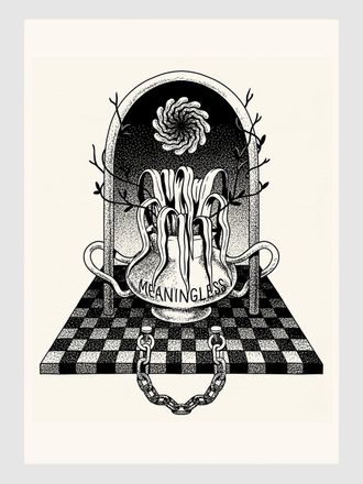 THE DUDES Meaningless Unlimited Print Livre blanc