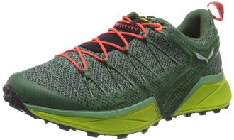 Salewa WS Dropline, Zapatillas de Trail Running para Mujer, Verde (Feld Green/Fluo Coral), 40 EU