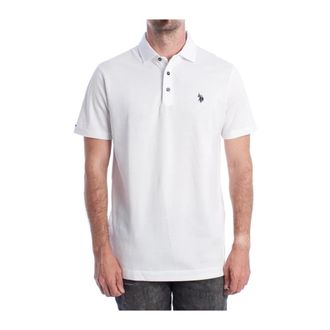 U.S.Polo Association Poloshirt mit kurzen &Auml;rmeln - - Tops - Herren - Wei&szlig; - S