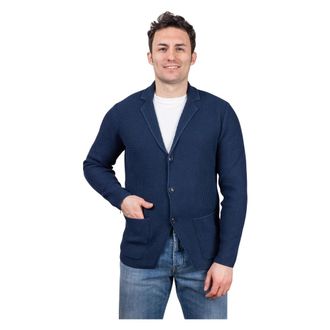 Ferrante Homme, Pulls, Bleu, Taille: S Cardigans
