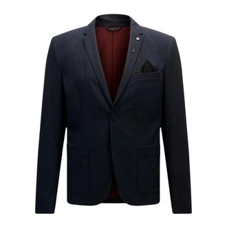 HUGO BOSS Slim-Fit Melange Sakko Basko - - Suits - Herren - Blau - L