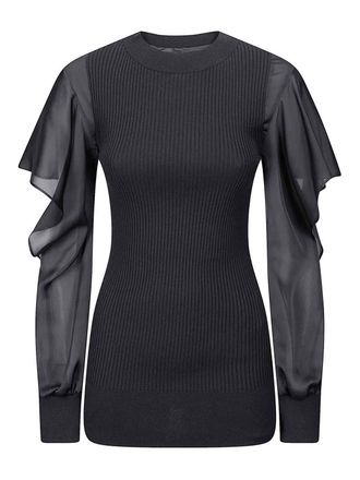 sacai Top - Noir