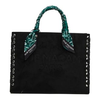 Rue Madam Femme, Sacs, Noir, Taille: ONE Size Tote Suede Bandana