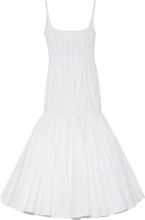 Jacquemus Femme, Robes, Blanc, Taille: 38 FR Robe Pliss&eacute;e Agave Blanche Jacquemus