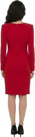 Dolce & Gabbana Womens Red Cotton Cocktail Dress