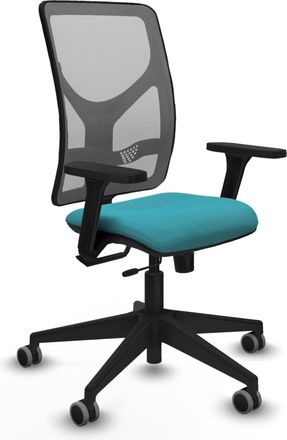 Piqueras y Crespo Stuhl aus PC-Mesh, mit 3D-Armlehnen, h&ouml;henverstellbare Lendenwirbelst&uuml;tze, ausgestattet mit Syncro/Traslack und Schneideschaum. Mit Rollen 65 mm, Park