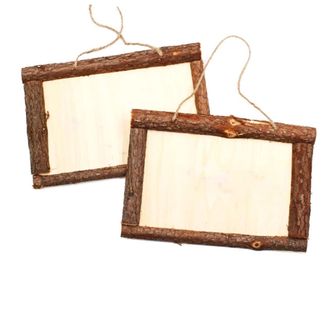 Cabilock 2st&uuml;cke Holz Bilderrahmen Weiss Natur F&uuml;r Zuhause Schreibtisch Diy Fotorahmen Selbstgemachte Dekoration Personalisiert Schlichter Rahmen