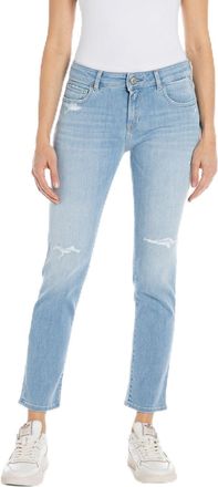 Replay Damen Jeans Faaby Slim-Fit, Light Blue 010 (Blau), 32W / 32L