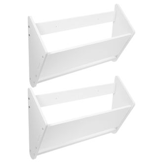 OSALADI DECHOUS 2 St&uuml;ck Wandmontierter Schuhhalter Ultrad&uuml;nn Wei&szlig; Schuhregal f&uuml;r Schmale Eing&auml;nge Badezimmer Platzsparende Slipper aufbewahrung Einfache Monta