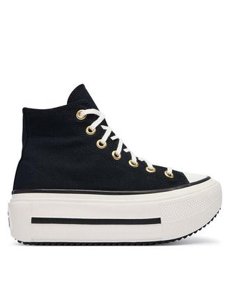 Converse Sneakers aus Stoff Chuck Taylor All Star Lift Double Stack Lace A20780C Schwarz