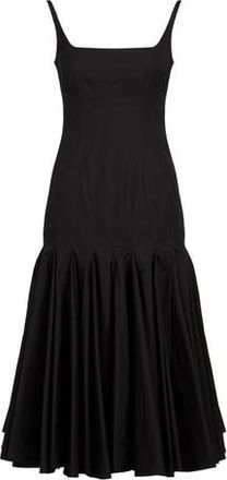 Jacquemus La Robe Agave evas&eacute;e en coton m&eacute;lang&eacute;