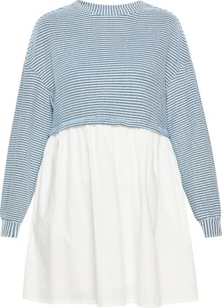 Usha Kleid Frauen blau wei&szlig;