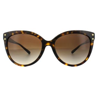 Michael Kors Cat Eye Womens Dark Havana Brown Gradient Lunettes de soleil