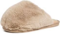 Free People Chaussons Snowball Femme, Fausse fourrure taupe, 37.5 EU
