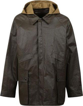 Christophe Lemaire Homme, Vestes, Brun, Taille: M Rain Jacket