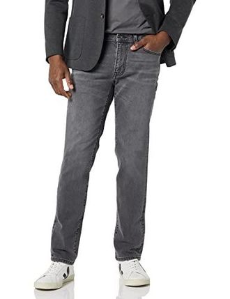 Amazon Essentials Jean Slim - couleurs abandonnées Homme, Gris Délavé, 32W / 32L