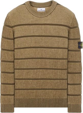 Stone Island Rundhals-Strickpullover - - Knitwear - Herren - Beige - S