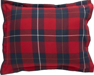 GANT Flannel Check Pillowcase Ruby Red 80X80