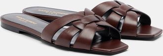 Saint Laurent Sandales Tribute en cuir