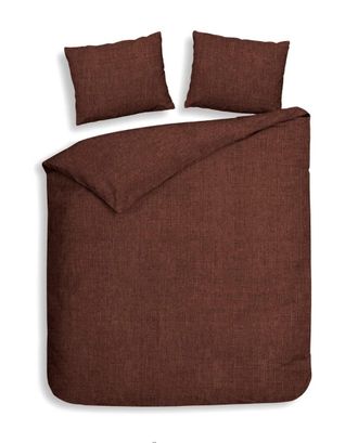 Heckett & Lane Bettbezug Flanell Franela - Brandy Brown 200x200/220cm