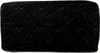 Louis Vuitton unisex, Pre-owned, Noir, Taille: ONE Size Portefeuille en cuir vintage Pre-owned