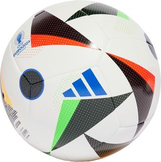 adidas Adidas Euro24 Trn Trainingsball, White/Black/Glow Blue (Wei&szlig;/Schwarz/Blau), Einheitsgr&ouml;&szlig;e