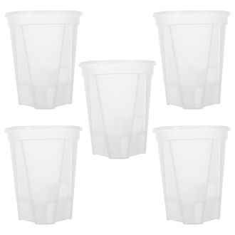 BESTONZON Selbstbew&auml;ssernder Pflanztopf Automatischer Wasserabsorptions-Topf 15.3X15X15Cm Transparentes Garten-Pflanzgef&auml;&szlig; F&uuml;r Innen Orchideen Und Gr&uuml;npflanzen