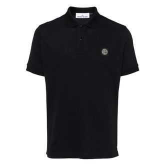 Stone Island Homme, Tops, Noir, Taille: 2XL Polo Classique