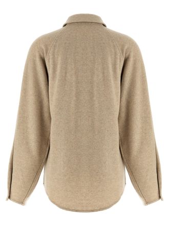 Max Mara Womens Beige Cashmere Blouse