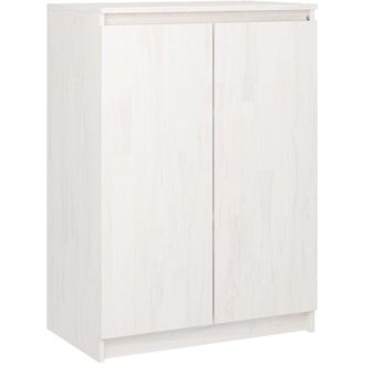 vidaXL Buffet Blanc 60x36x84 cm Bois de pin massif