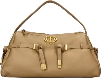La Carrie Femme, Sacs, Beige, Taille: ONE Size Telma Leather Bag