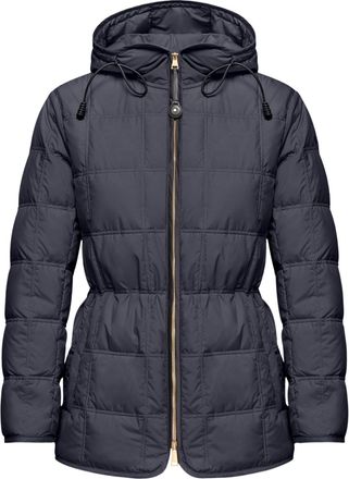 Moncler Moncler Doudoune Courte &Agrave; Capuche Cygnet, Femme, Bleu, Taille: 0