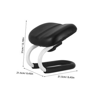 Holibanna Verstellbarer Meditationshocker aus Schwarzem Rutschfestem Material Ergonomische Faltbare Gebetsbank mit Gepolsterter Sitzfl&auml;che f&uuml;r Yoga und Meditati