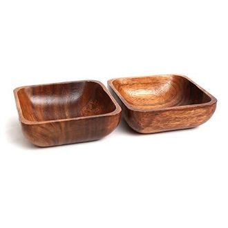 Premier Housewares 8807063 4 Sets mit 2 Affenschalen, Holzschalen